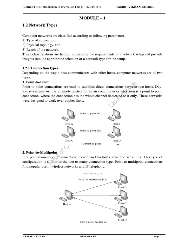 IOT Notes Module-1 | PDF