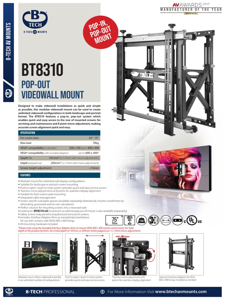 BT8310 Specification Sheet - English | PDF | Equipment | Manufactured Goods