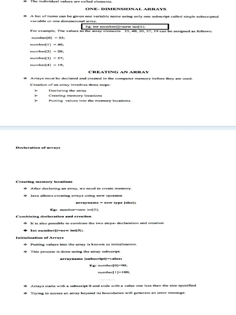 Arrays Unit 3 Pdf Integer Computer Science Variable Computer Science 