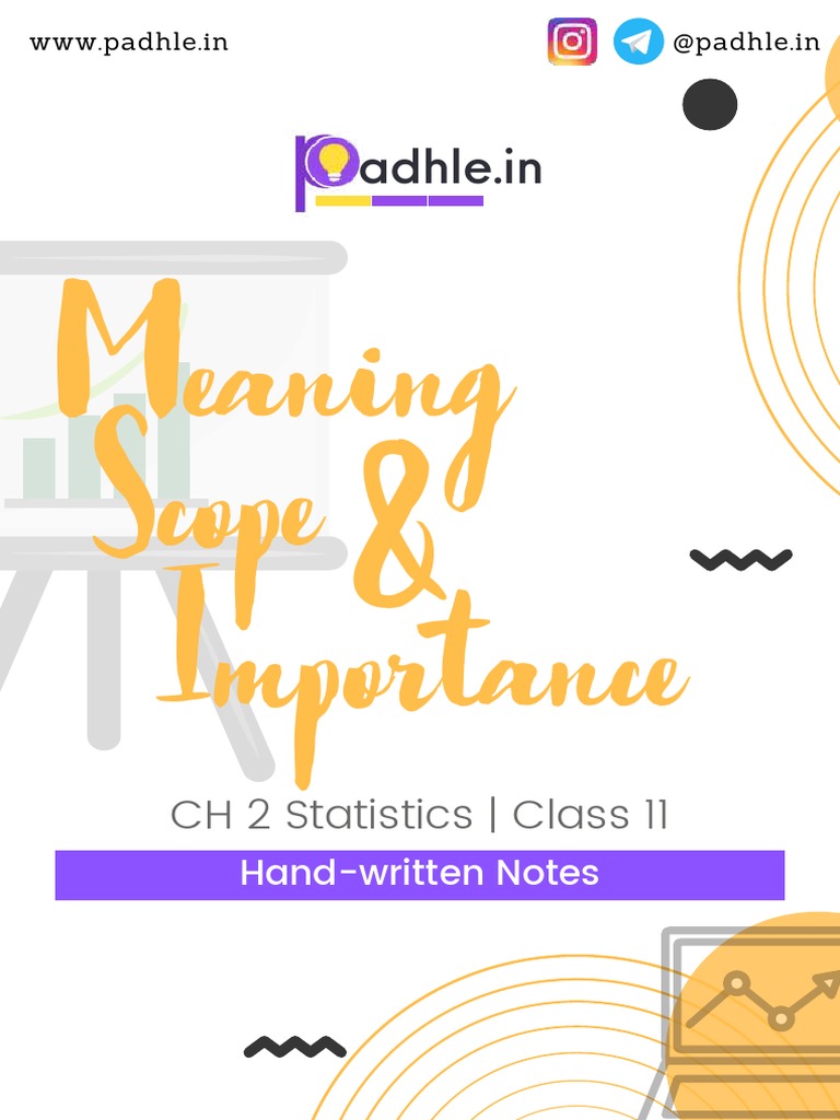Class 11 Statistics Chapter 2 Notes | PDF