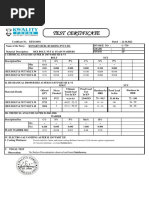Sample MTC: Material Test Certificate | PDF | Screw | Manufactured Goods