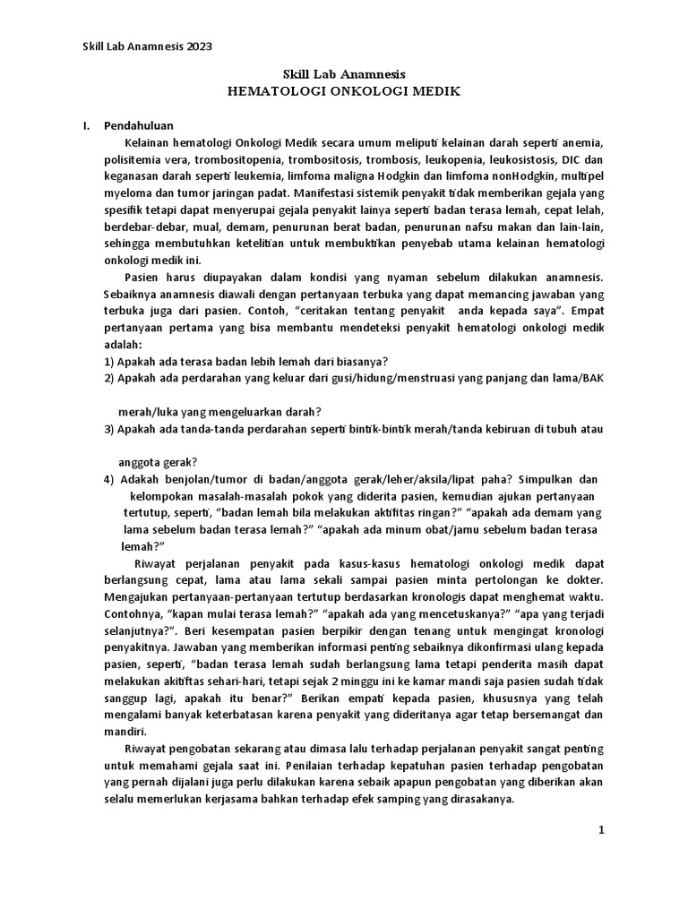 Skill Lab HOMJan2023 | PDF