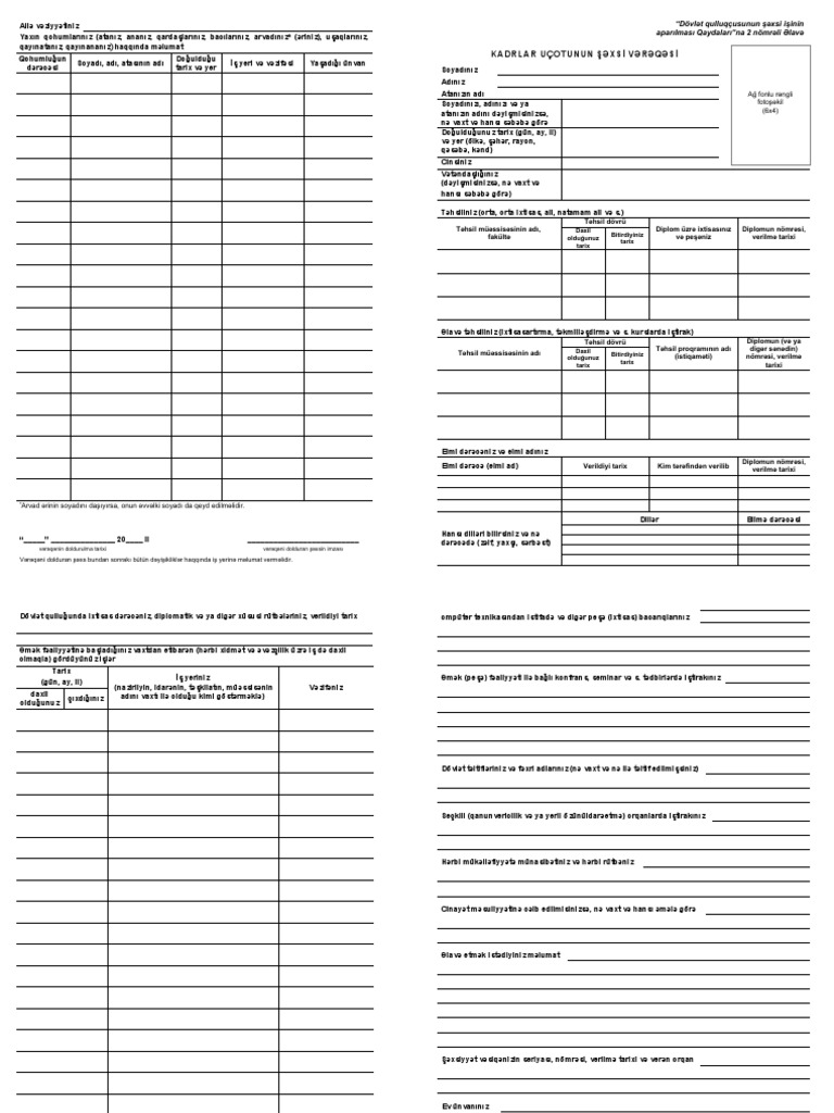 Kadr Anket | PDF