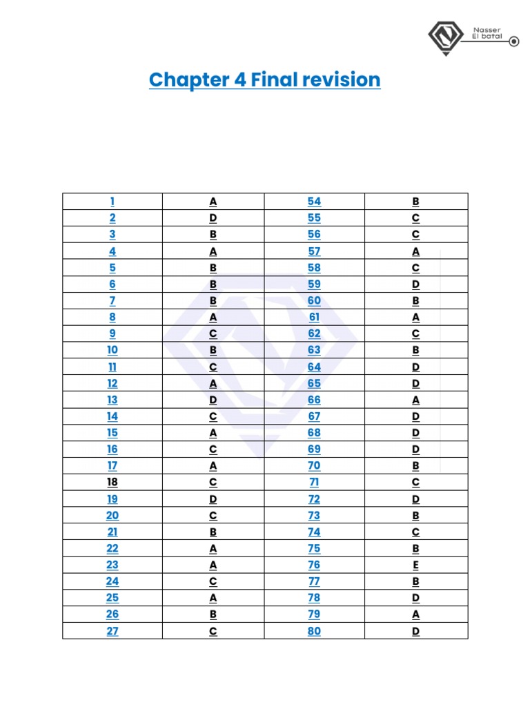 Model Answer Final Revision Chapter 4 Final | PDF | Redox | Anode