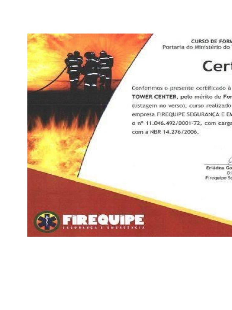 CERTIFICADO-DE-BRIGADA-DE-INCENDIO | PDF