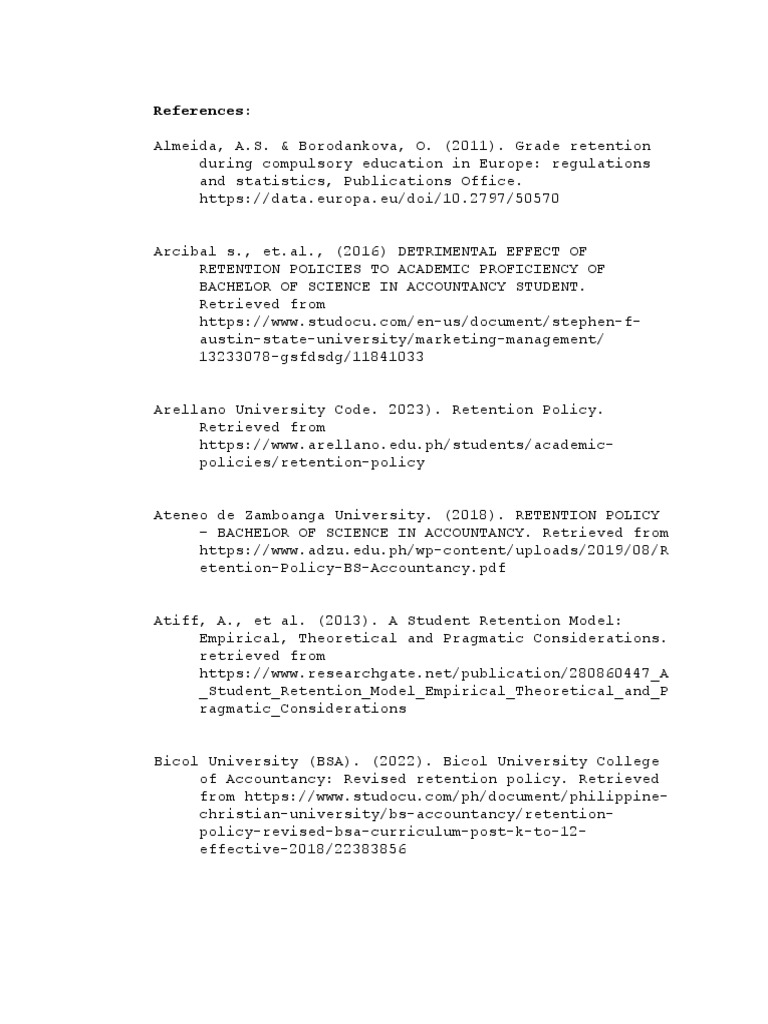References | PDF | College | Philippines