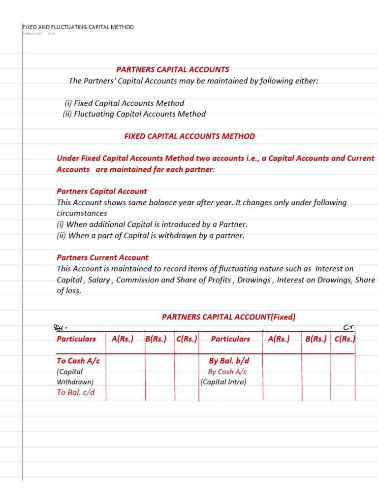 FIXED AND FLUCTUATING CAPITAL THEORY | PDF