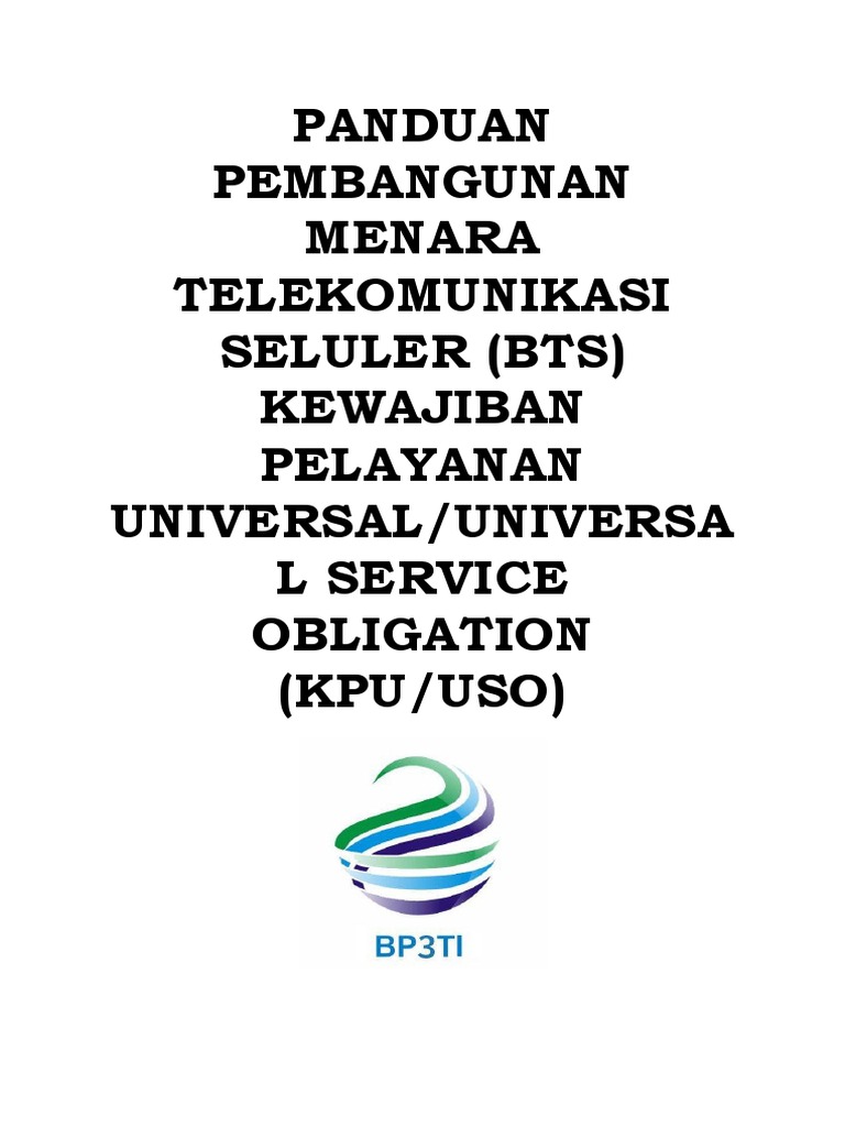 Panduan Pembangunan Menara BTS v3 | PDF