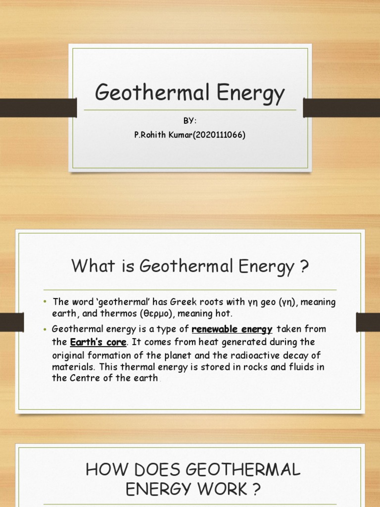 Geothermal Energy | PDF | Magma | Geothermal Energy