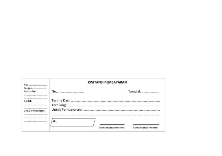 kwitansi | PDF