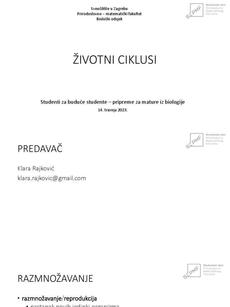Životni Ciklusi | PDF