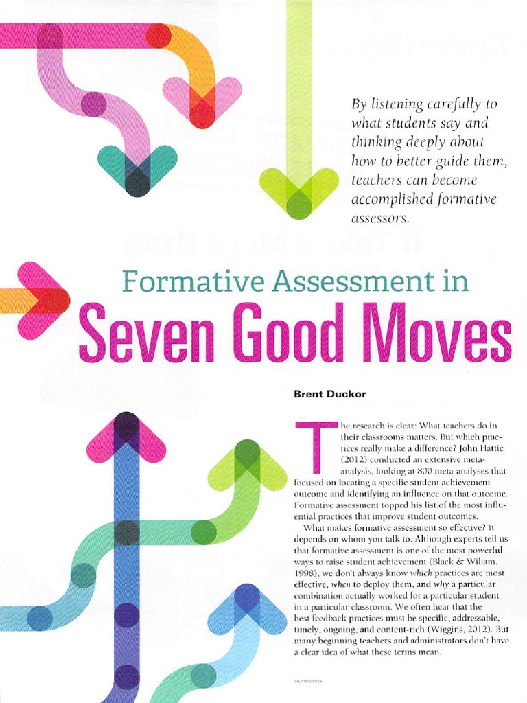 Formative Assessment in Seven Good Moves | PDF