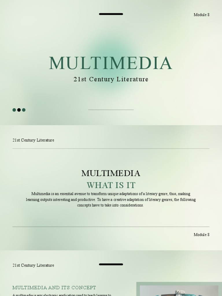 Multimedia Presentation | PDF | Multimedia | Learning