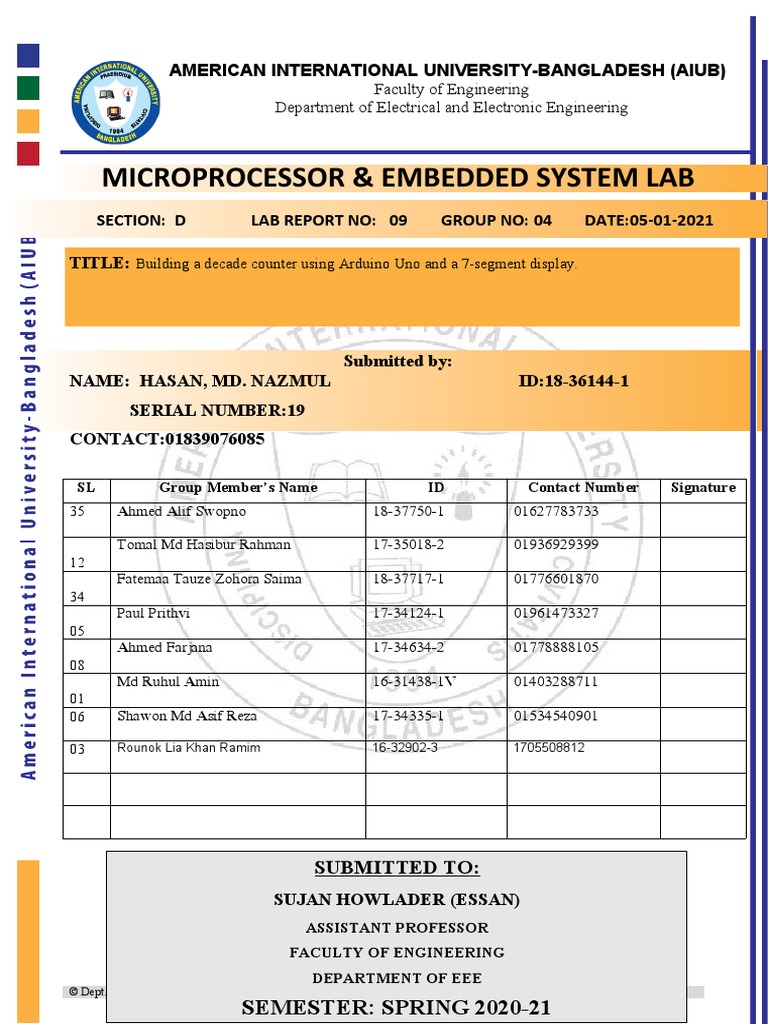 Building A Decade Counter Using Arduino Uno and A 7-Segment Display | PDF | Computers