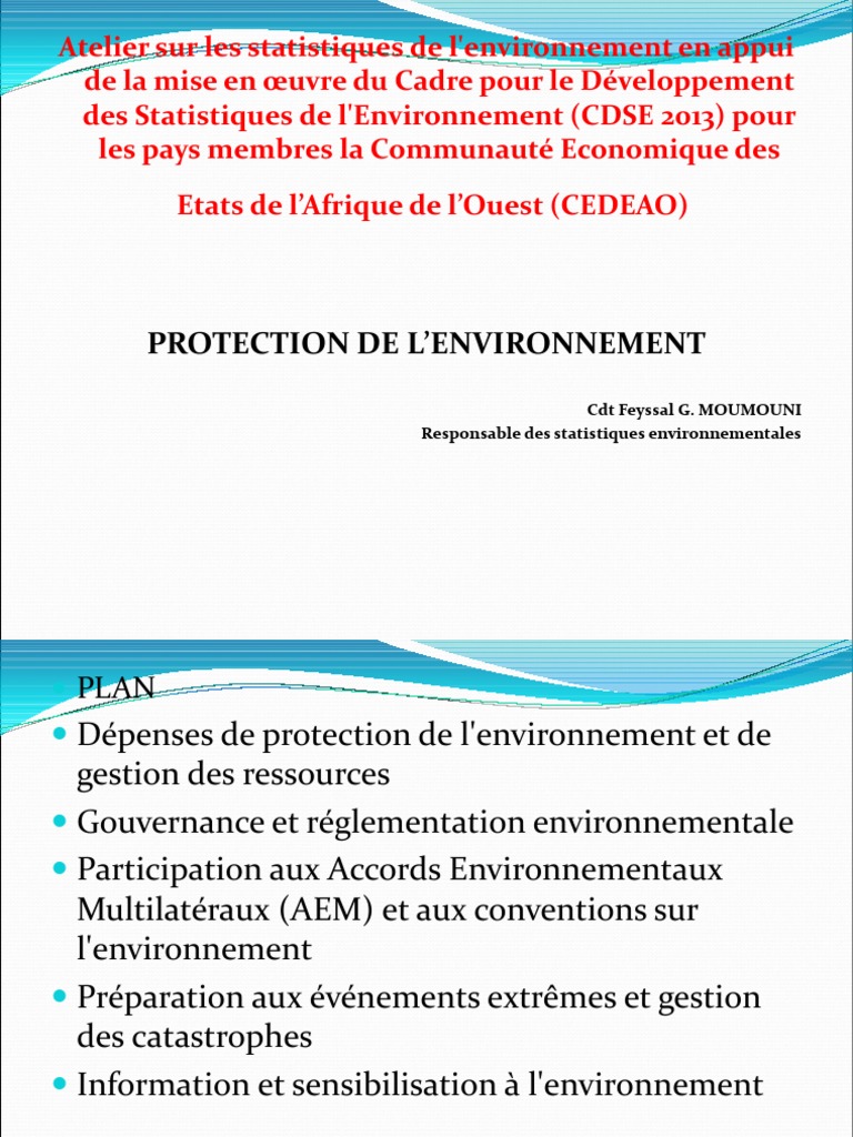Session 11b - Togo - Protection de L'environnement | PDF