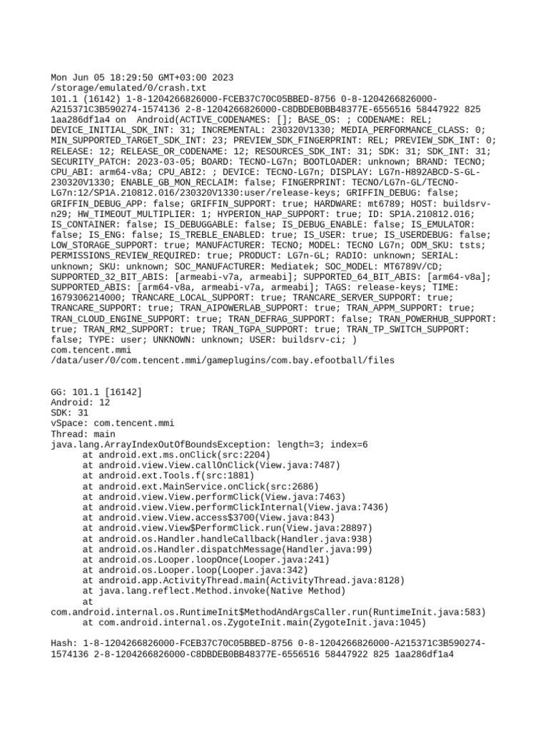Crash | PDF | Java (Programming Language) | Software Crash | PDF | Java (Programming Language) | Software