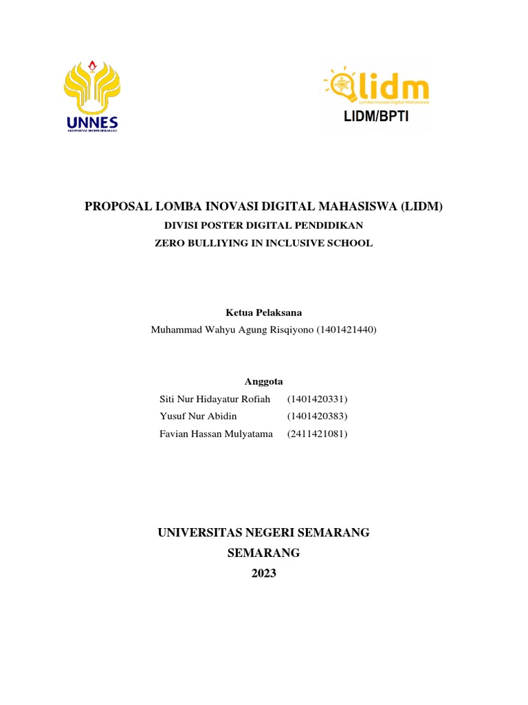 Proposal Lomba Poster LIDM 2023 | PDF