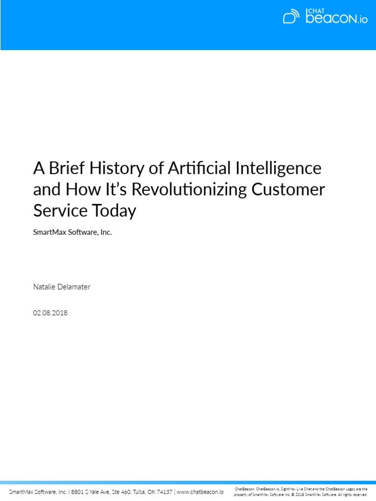 A Brief History of Artificial Intelligence | PDF | Technology & Engineering