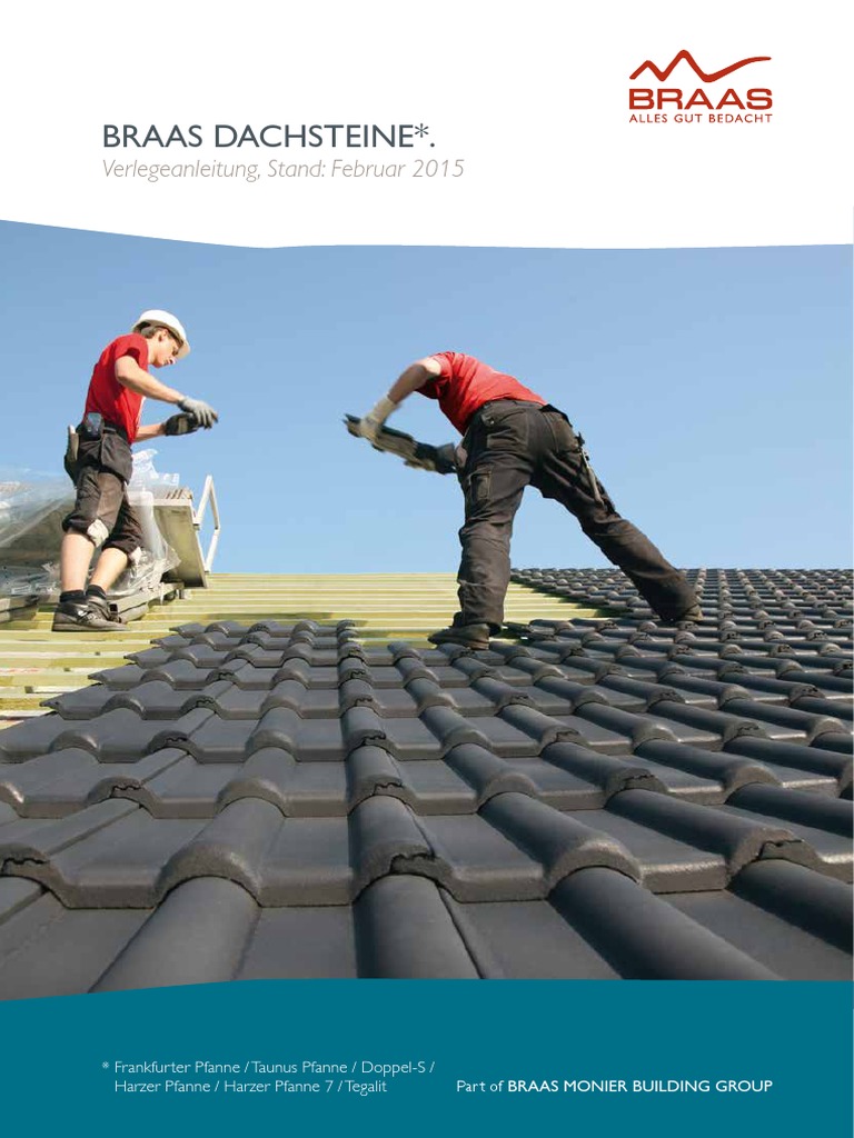 Verlegeanleitung Fuer Braas Dachsteine | PDF