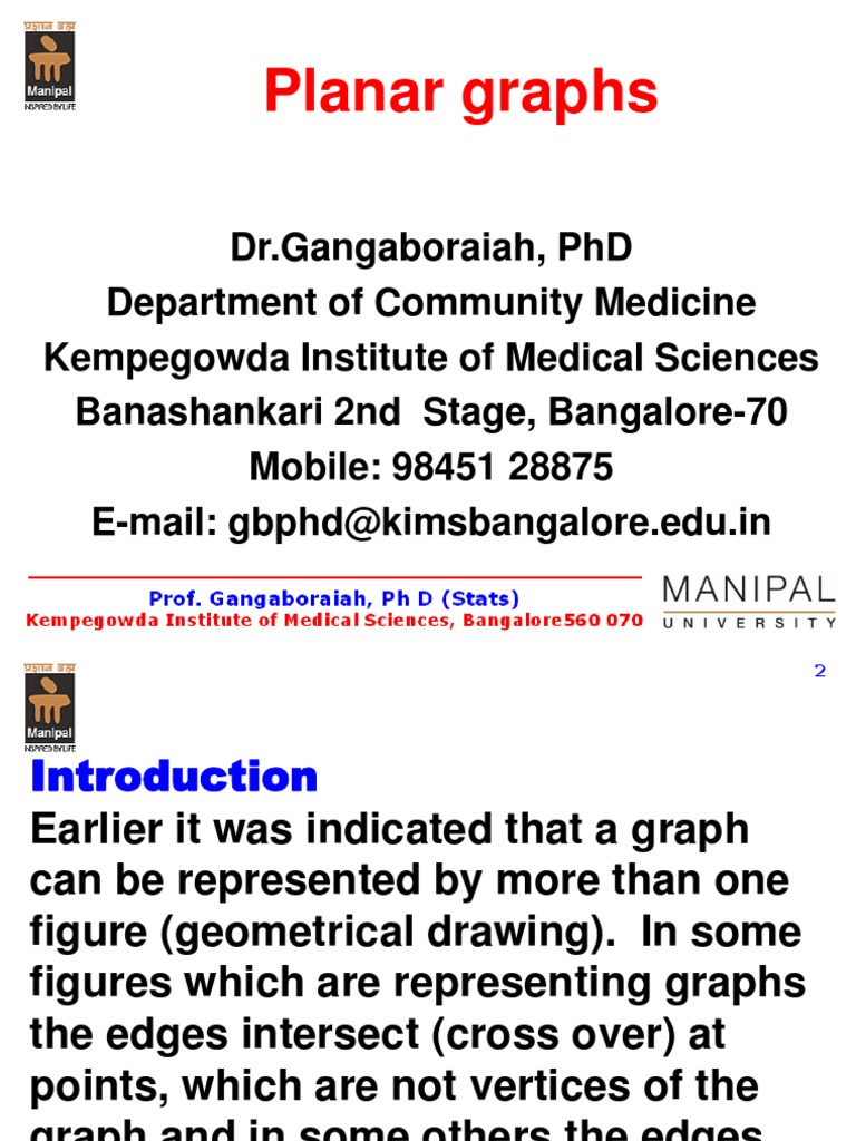 Planar Graphs | PDF | Vertex (Graph Theory) | Combinatorics