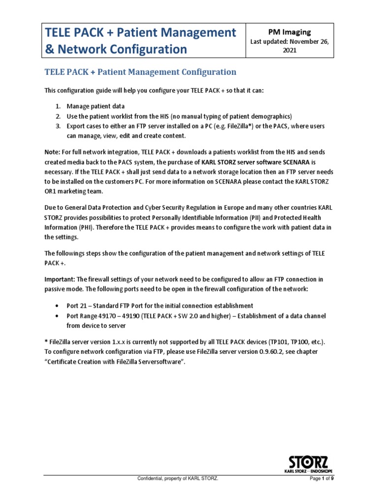 TP101 TELE PACK + Patient Management and Network Configuration SW 2.0 ...