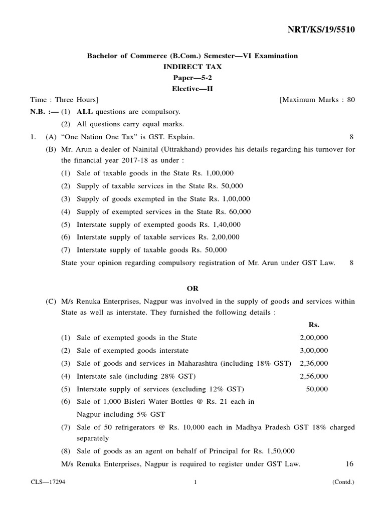 IDT Bcom Sem 6 | PDF