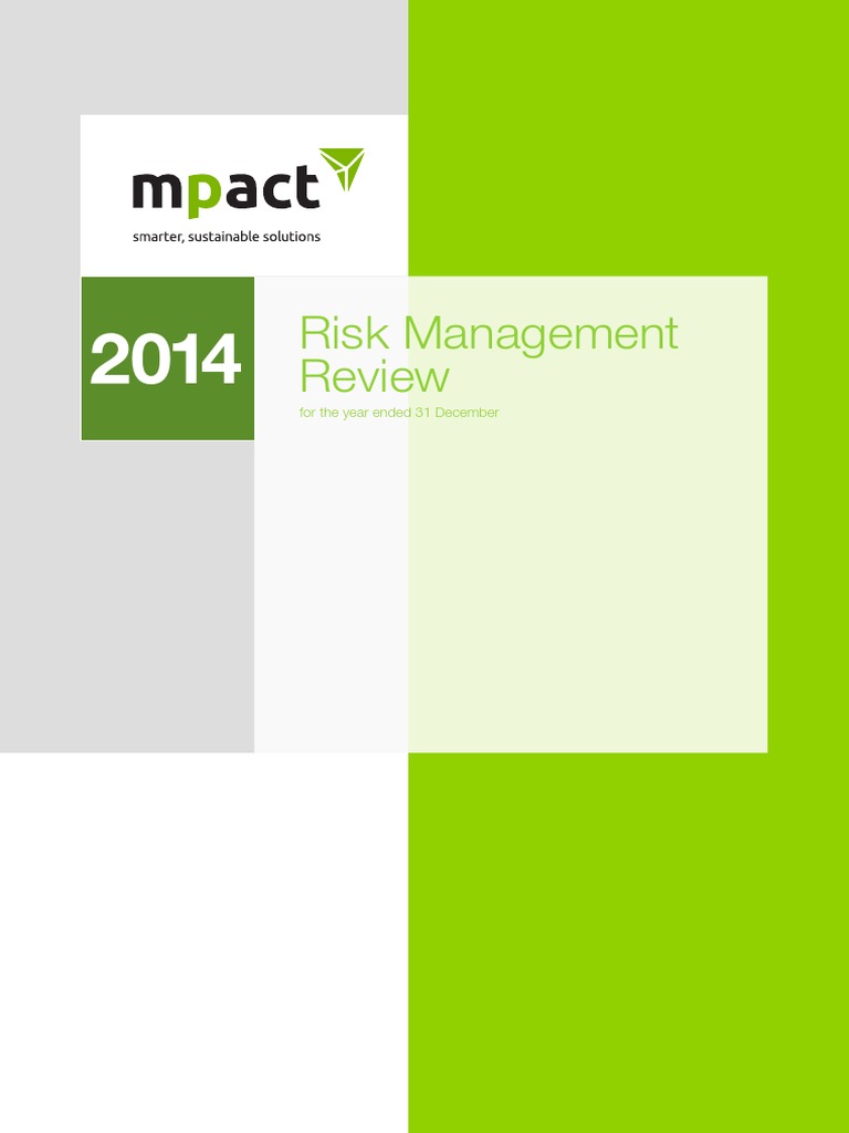 Risk Management Report | PDF | Risk Management | Risk