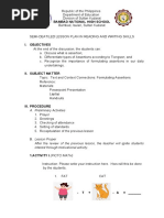 Deatailed Lesson Plan For Types of Claim | PDF | Lesson Plan | Proposition