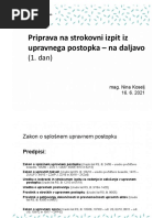 Priprava Na Strokovni Izpit ZUP 1 | PDF
