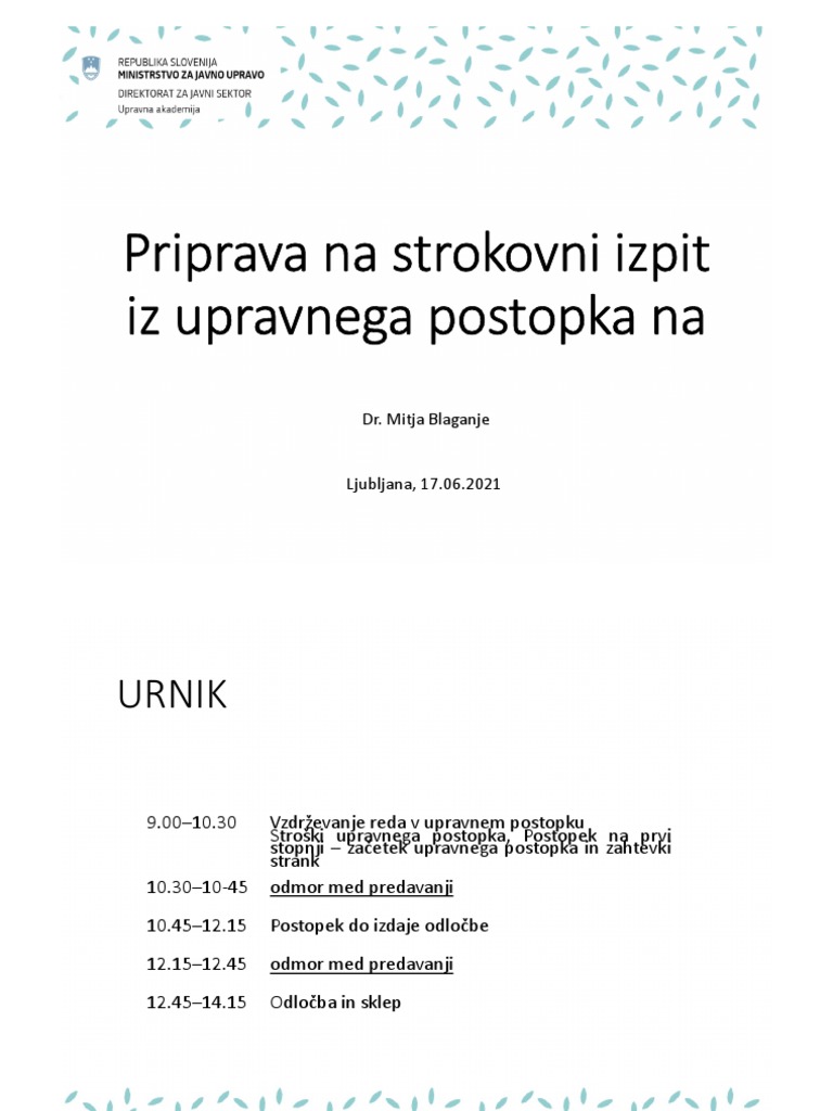 Predstavitvene Prosojnice 2 Dan | PDF