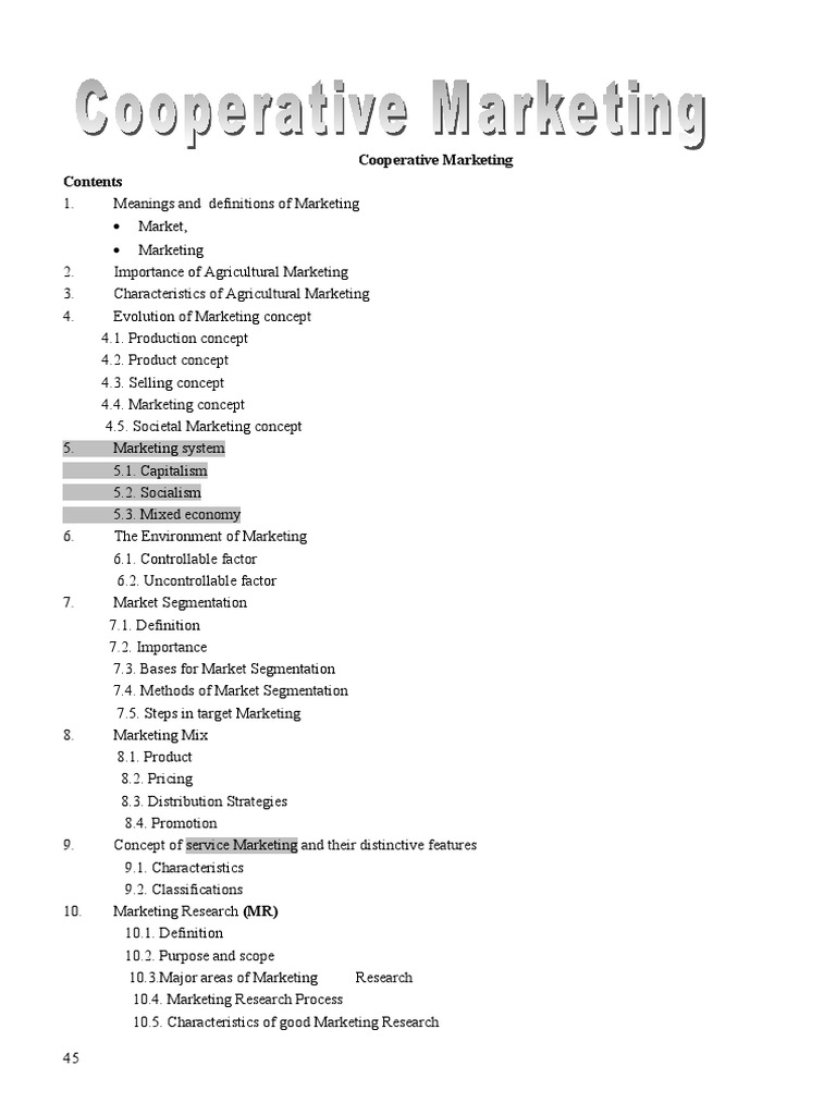 Cooperative Marketing | PDF