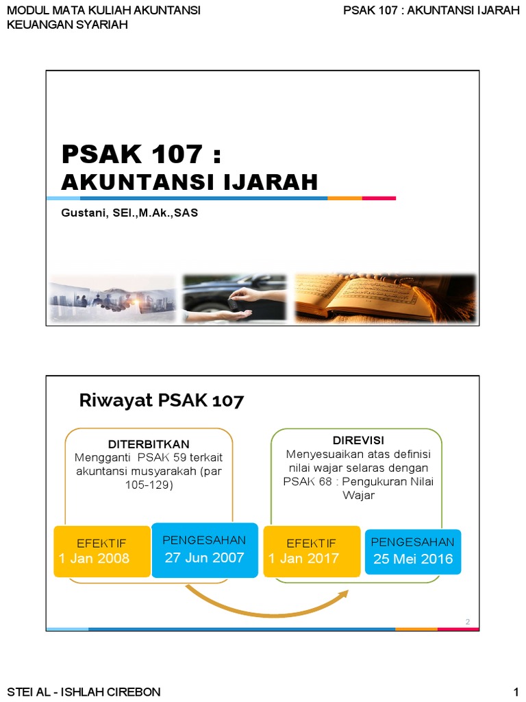 PSAK 107 Akuntansi Ijarah | PDF