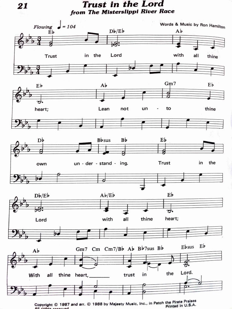 Trust in The Lord | PDF