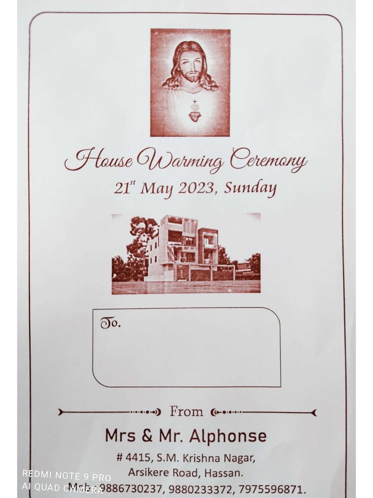 House Warming Ceremony | PDF