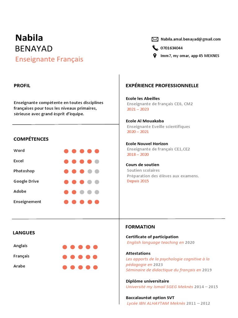 Nabila CV | PDF