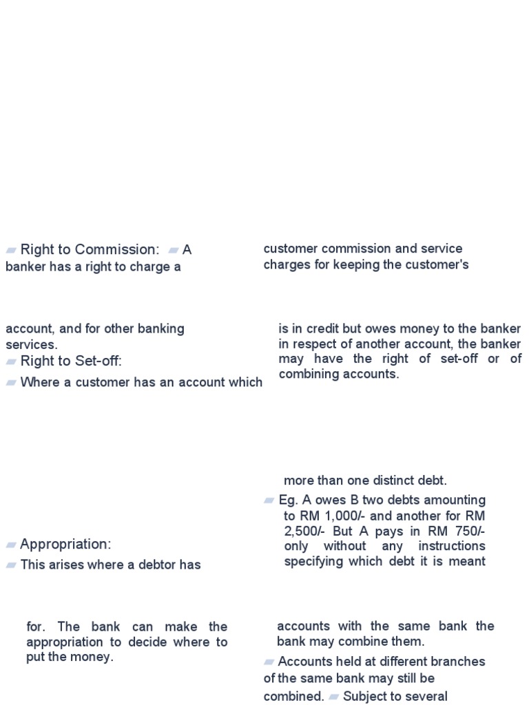 (PTP Slides) Bankers Rights & Duties | PDF