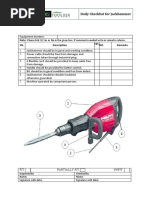 Jack Hammer Machine Inpection Checklist-2 | PDF