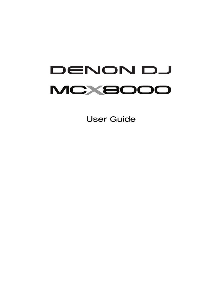 MCX8000 UserGuide v1.1 | PDF