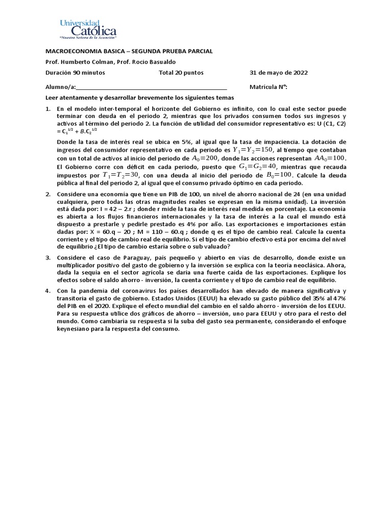 UC22 MacroBásica 2PP-1S | PDF | Tipo de cambio | Ahorro