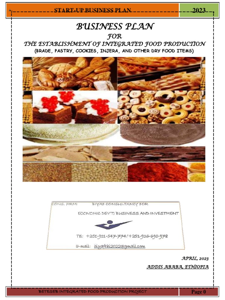 Feasibility Study For Integrated Food Production in Ethiopia | PDF