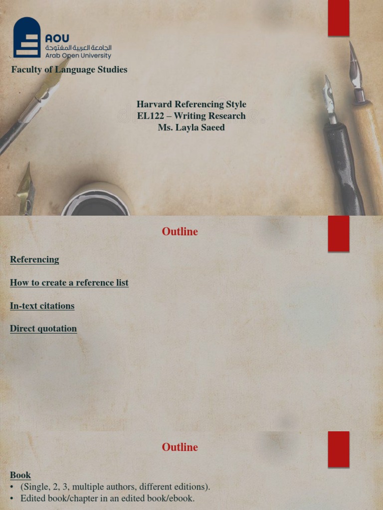 Harvard Referencing Guide Overview | PDF | Citation | Bracket