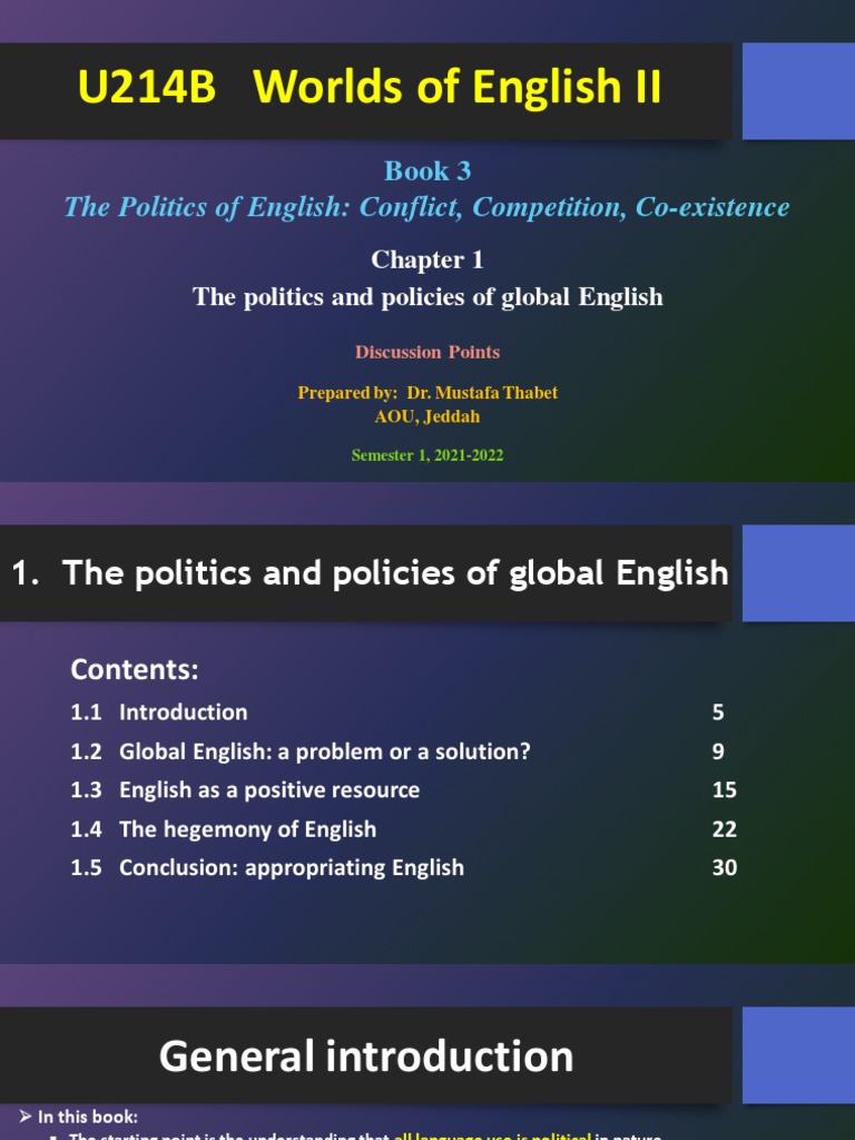 U214B-Book 3 Chapter 1 | PDF | English Language | Policy