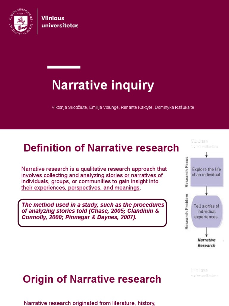 Narrative Research Skaidrės | PDF | Narrative | Qualitative Research