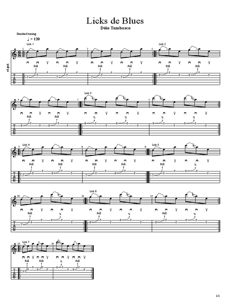 Licks de Blues - Blues Insights | PDF