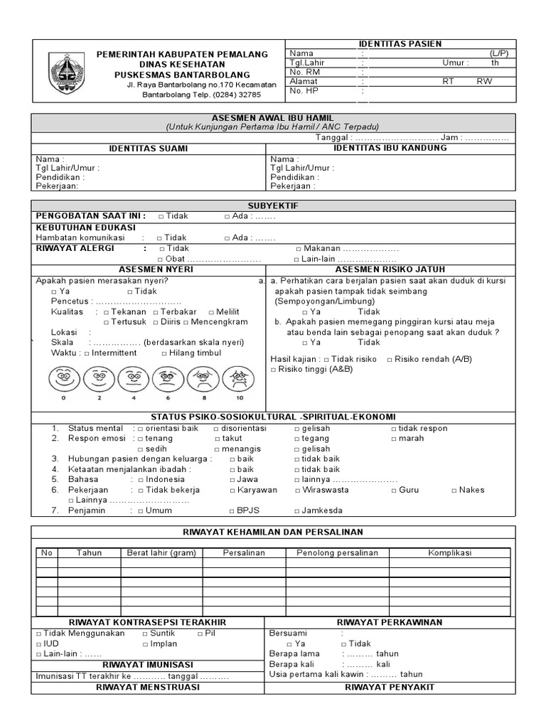 Asesmen Awal Ibu Hamil | PDF