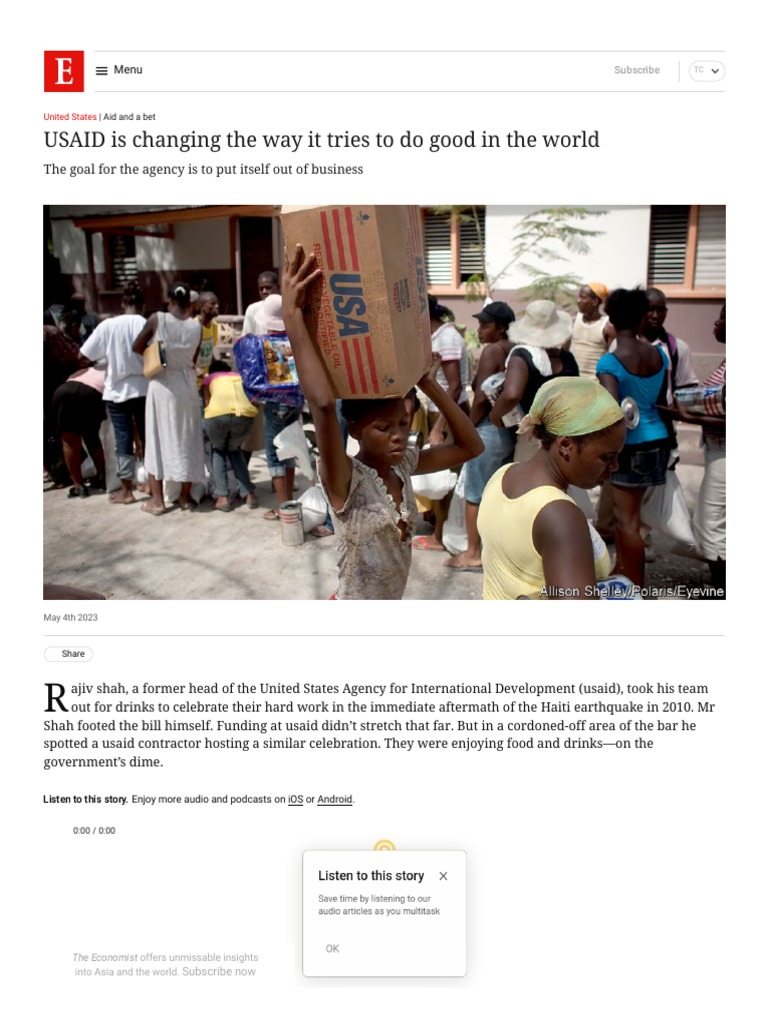 USAID Is Changing The Way It Tries To Do Good in The World - The ...