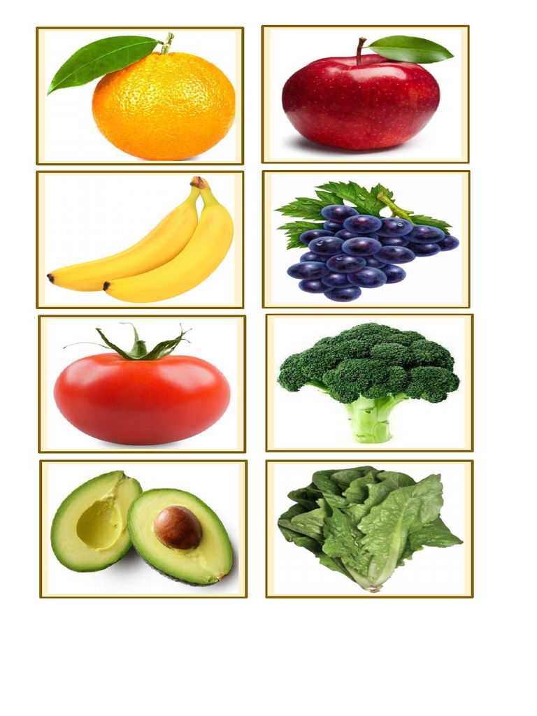 Alimentos Para Clasificar y Ficha | PDF