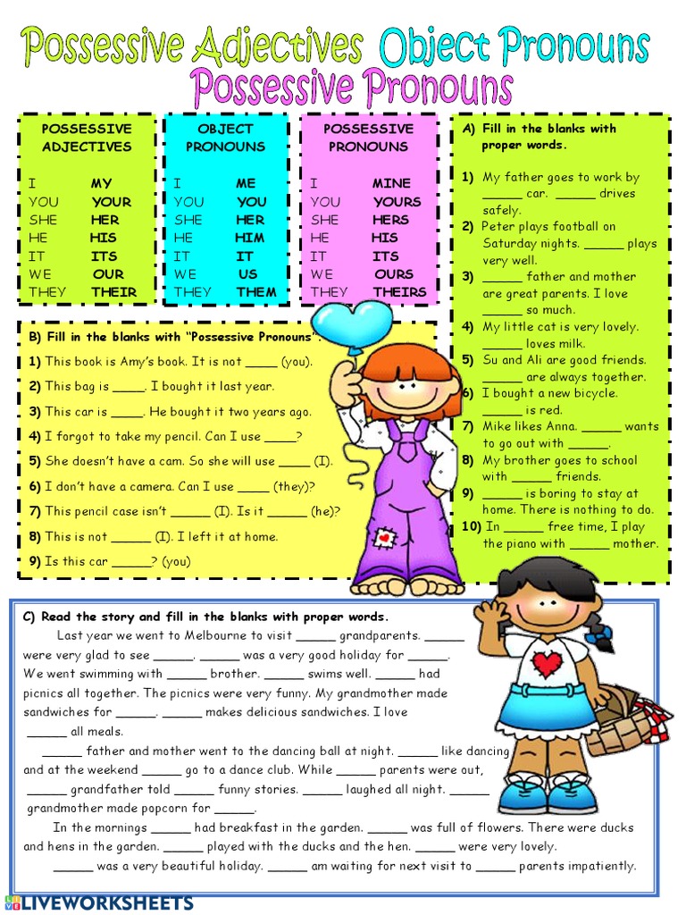 possessives exercises | PDF