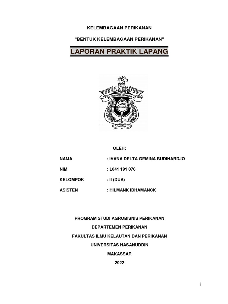 PRINT Laporan Praklap Kelembagaan Perikanan Fix | PDF
