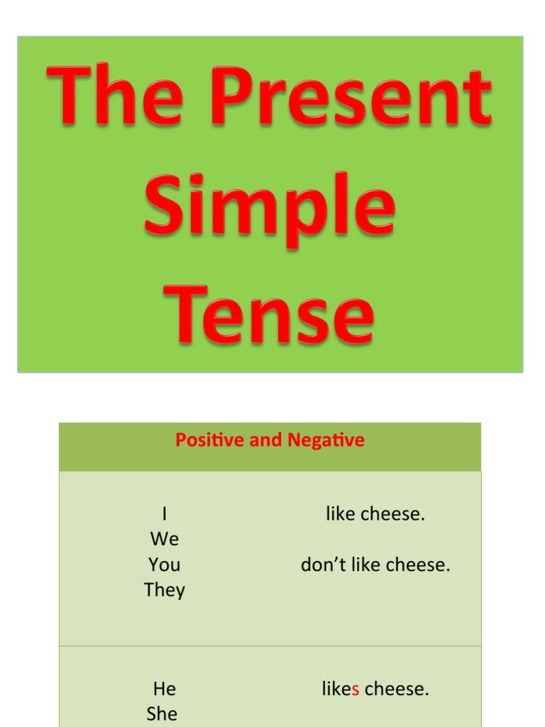 Simple Present Tense | PDF | Language Arts & Discipline | Wellness